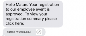 Writing successful registration confirmations - forms-wizard.com